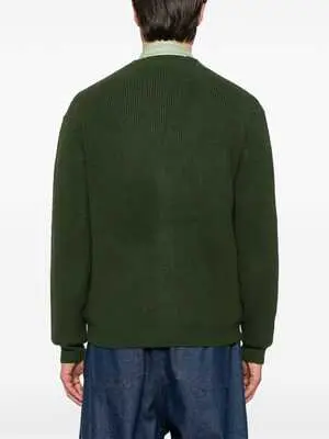 Maison Kitsuné Fox-patch Cardigan - Green
