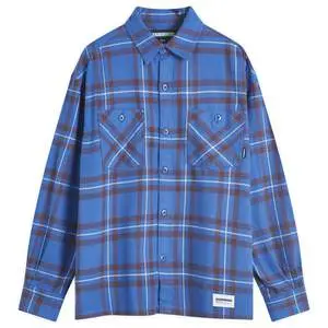 トップス NEIGHBORHOOD SAVAGE TARTAN CHECK SHIRT Neighborhood Savage Tartan-Check Shirt - Blue | Editorialist