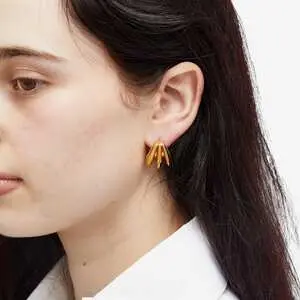 MISSOMA Triple Ridge Hoop Earrings