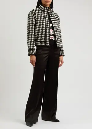Alice + Olivia Corwin Checked Tweed Jacket