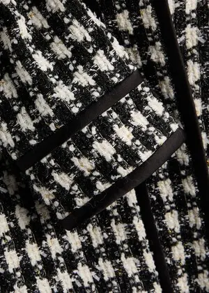 Alice + Olivia Corwin Checked Tweed Jacket