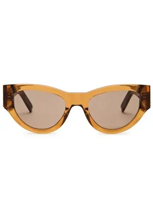 Saint Laurent Cat-eye Sunglasses - Brown Havana