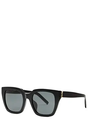 Saint Laurent Oversized Square Frame Sunglasses - Black