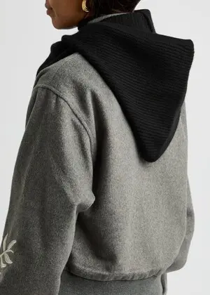 LOOP CASHMERE Ribbed Hood