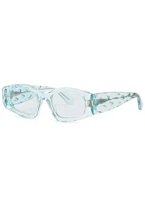 Alaïa Square-frame Sunglasses - Blue Light