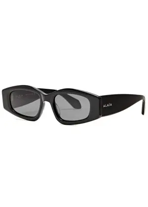 Alaïa Square-frame Sunglasses - Black