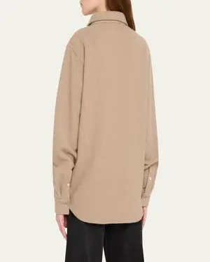 GOD'S TRUE CASHMERE Waffle Shirt Jacket