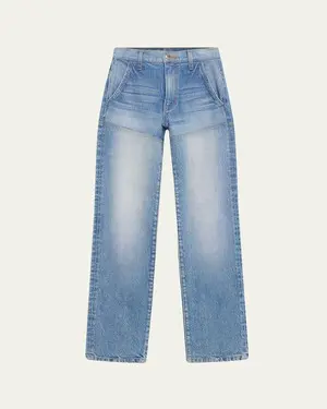 Brandon Maxwell Brandon Maxwell The Wyatt Two-Toned Jeans - Indigo