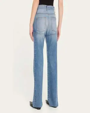 Brandon Maxwell The Wyatt Two-toned Jeans