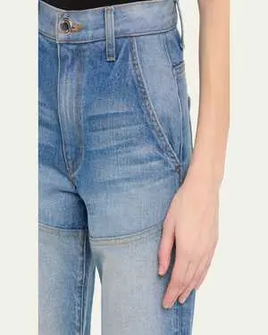 Brandon Maxwell The Wyatt Two-toned Jeans