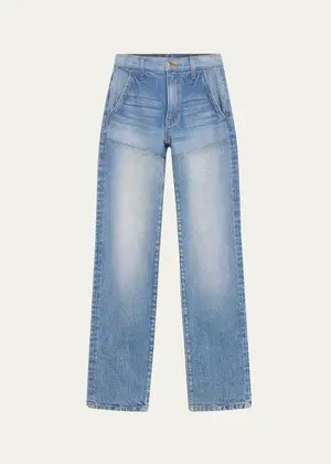 Brandon Maxwell The Wyatt Two-toned Jeans