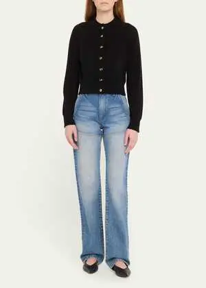 Brandon Maxwell The Wyatt Two-toned Jeans