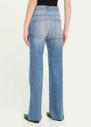 Brandon Maxwell The Wyatt Two-toned Jeans