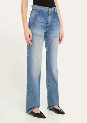 Brandon Maxwell The Wyatt Two-toned Jeans