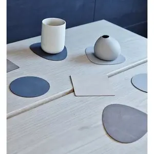 LIND DNA Square Leather Glass Mat