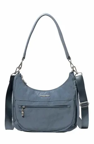 BAGGALLINI Modern Pocket Half Moon Shoulder Bag - Mist
