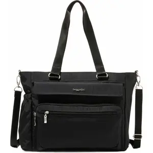 BAGGALLINI Laptop Tote Crossbody Bag - Black