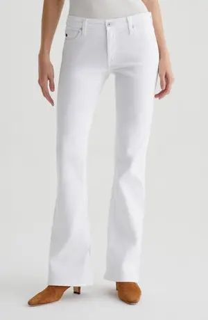 Ag Angel Low-rise Bootcut Jeans - Gallery White