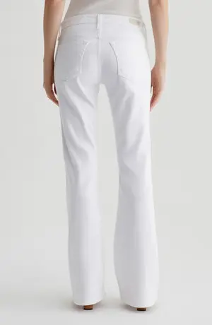 Ag Angel Low-rise Bootcut Jeans - Gallery White