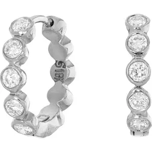 Sethi Couture Diamond Hoop Earrings - White Gold/diamond