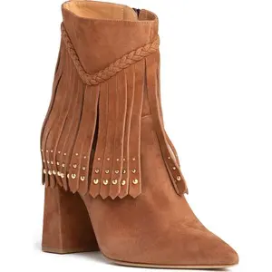 BEAUTIISOLES Tal Fringe Bootie - Cognac