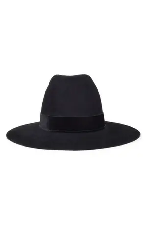 GIGI BURRIS MILLINERY Waverly Rabbit Hair Felt Hat - Black