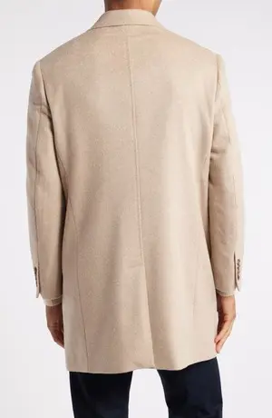 Nordstrom Cashmere Overcoat - Brown Taupe