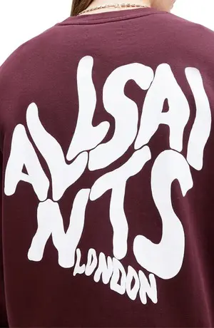 ALLSAINTS Orlando Logo Graphic Sweatshirt - Mars Red