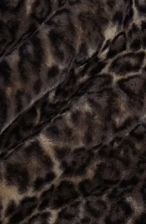 Apparis Brady Faux Fur Throw Blanket - Dark Leopard
