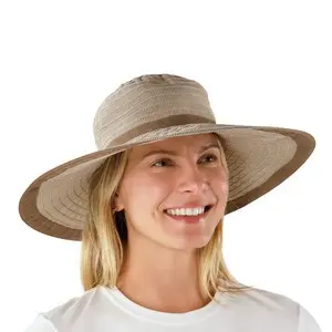 UV SKINZ Pacifica Wide Brim Hat - Brown