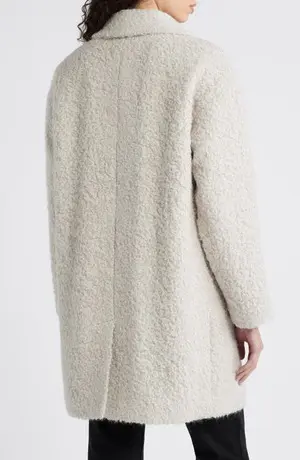 Eileen Fisher Shawl Collar Alpaca Blend Coat