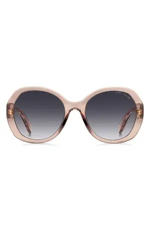 Marc Jacobs 55mm Gradient Oval Sunglasses - Beige/ Dark Grey Sf