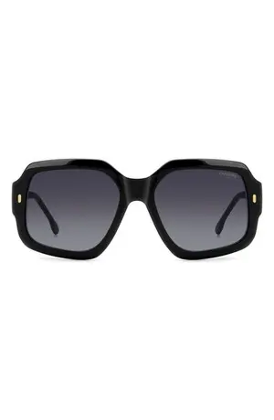 Carrera Eyewear 56mm Square Sunglasses - Black/ Dark Grey Sf