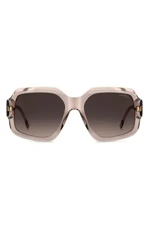 Carrera Eyewear 56mm Square Sunglasses - Nude/ Brown Sf