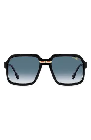Carrera Eyewear 56mm Victory 08 Square Sunglasses - Black Crystal/ Dark Blue Sf