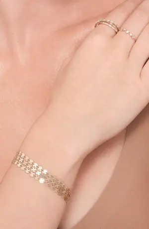 Lana Jewelry 14k Gold Laser Chainmail Bracelet