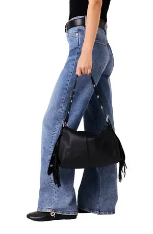 Maje Smooth Leather Miss M Bag - Black