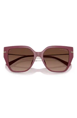 Michael Kors 54mm Gradient Polarized Square Sunglasses