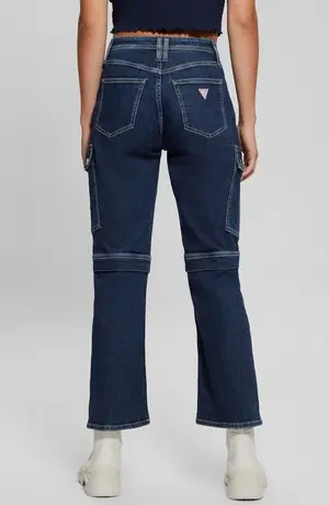 Guess 80s High-waist Cropped Cargo Jeans