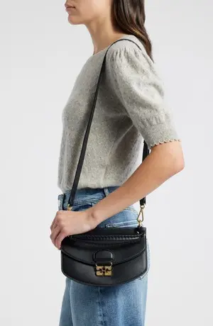 GANNI Leather Crossbody Bag