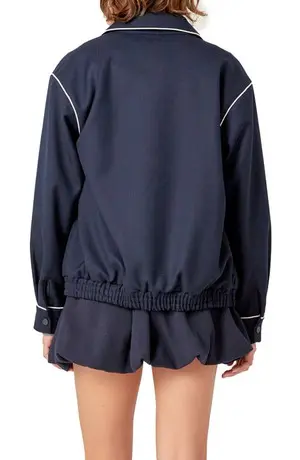 English Factory Contrast Piping Jacket