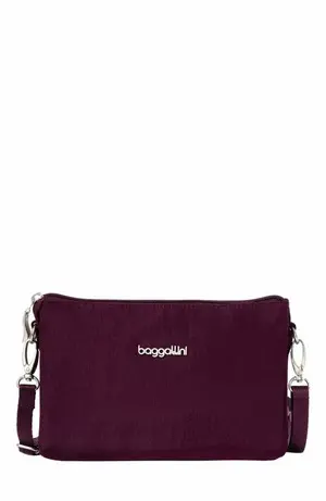 BAGGALLINI The Only Baggallini Mini Crossbody Bag Mulberry