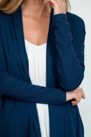 JJWINKS Bff Open Front Cardigan - Navy