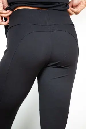 JJWINKS Happy Hour Wide Leg Lounge Pant - Black