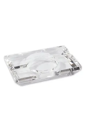 BEY-BERK Ares Crystal Ashtray - Clear