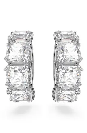 SWAROVSKI Millenia Clip-on Earrings - White/ Silver