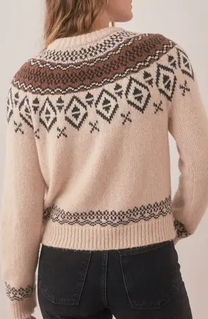 Marine Layer Ava Fair Isle Cardigan
