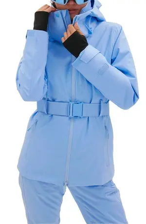HALFDAYS Halfdays Aston Belted Ski Jacket Forget Me Not