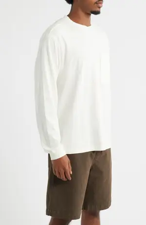 Bp. Oversize Long Sleeve Pocket T-shirt - Ivory Egret