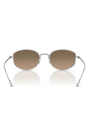 Oliver Spencer 51mm Polarized Oval Sunglasses - Silver